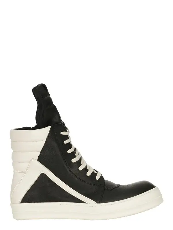 Rick Owens Lido Geobasket High Sneakers - Black