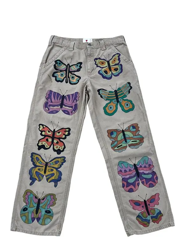 EMOTIONALLY UNAVAILABLE Butterfly Jeans - Multicolor