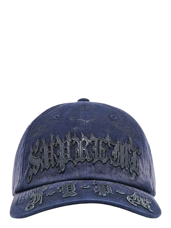 Supreme Leather Appliqué 6-panel - Blue