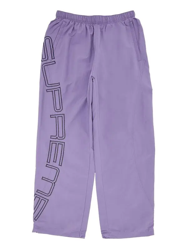 Supreme Embroidered Track Pant - Purple