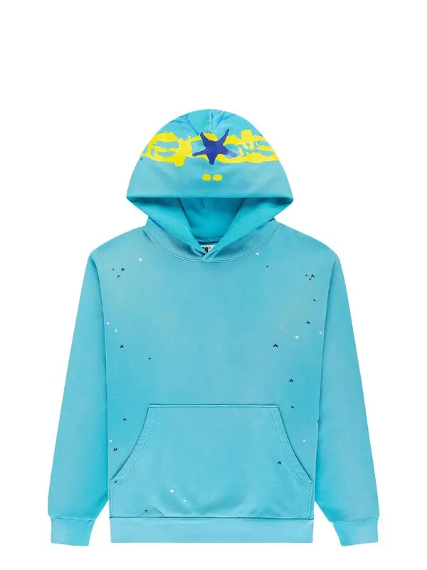 SP5DER Hooded Sweatshirt - Blue