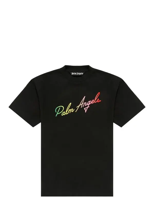 Palm Angels Miami Logo Classic Tee - Black