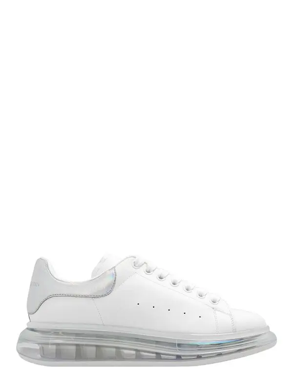 Alexander McQueen Oversized Sneaker With Transparent Sole - White