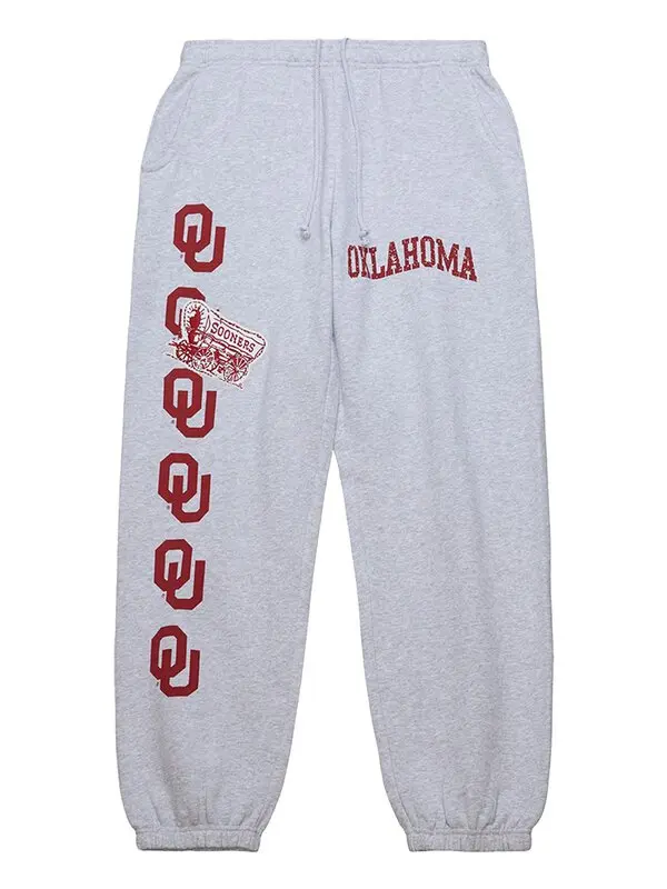 CACTUS JACK BY TRAVIS SCOTT Cactus Jack X Mitchell & Ness University Of Oklahoma Sweatpants - Grey