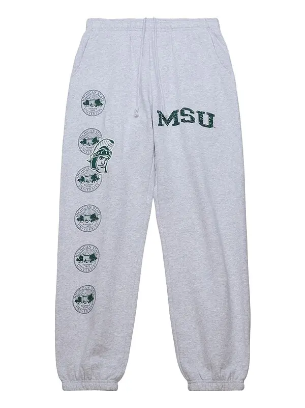 CACTUS JACK BY TRAVIS SCOTT X Mitchell & Ness Michigan State University Sweatpants - Grey