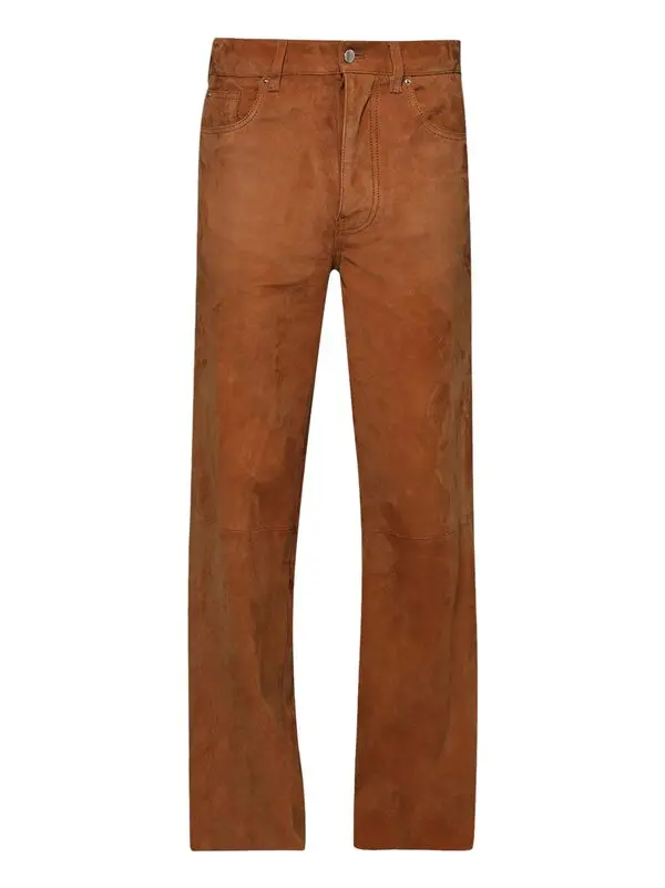 Amiri Ma Quad Suede Baggy Pant - Orange