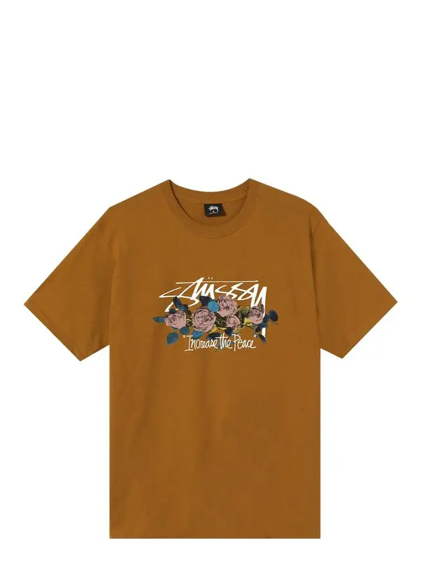 StÜssy Increase The Peace Roses Tee - Tan