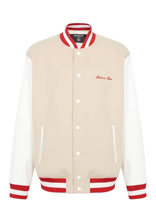 Balmain Varsity Jacket - Tan
