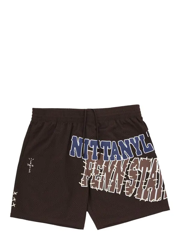 CACTUS JACK BY TRAVIS SCOTT X Mitchell & Ness Penn State University Shorts - Brown