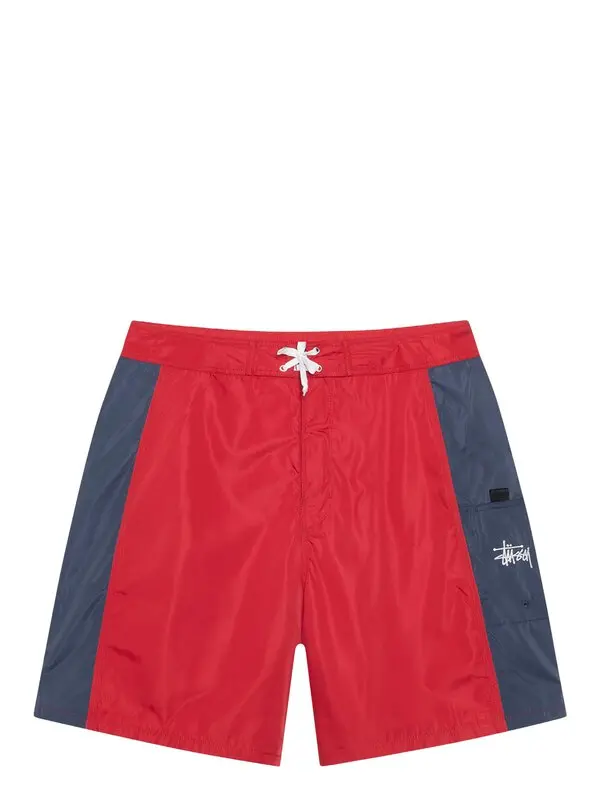 StÜssy Paneled Board Shorts - Red
