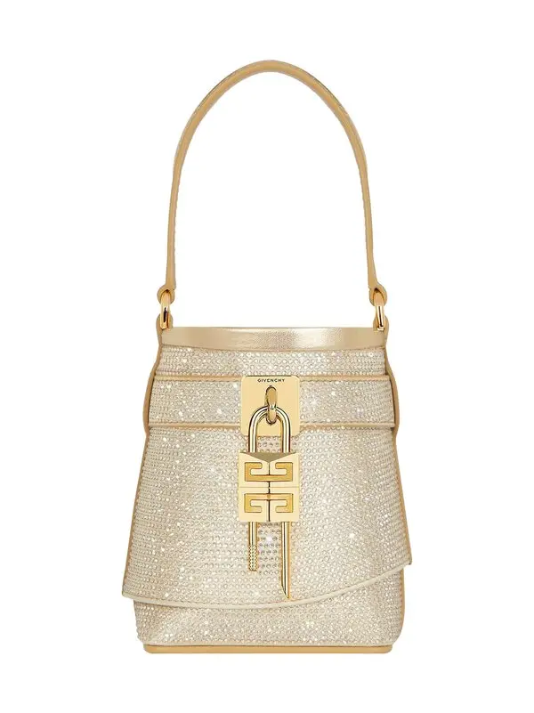 Givenchy Micro Shark Lock Bucket Bag - Tan