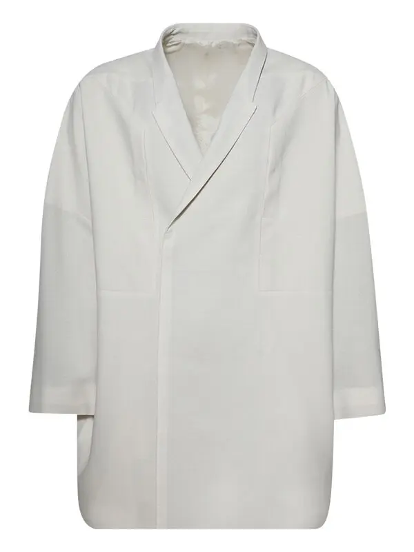 Rick Owens Oversized Arrowhead Jacket - White