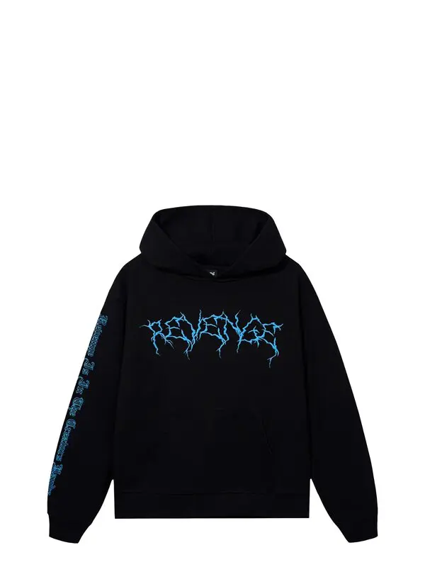 REVENGE Lightning Graphic Hoodie - Black