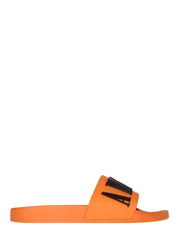 Amiri Classic Logo Pool Slide - Orange