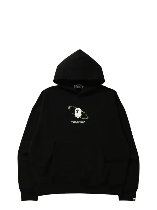 A BATHING APE Universe Ape Loose Fit Pullover Hoodie - Black