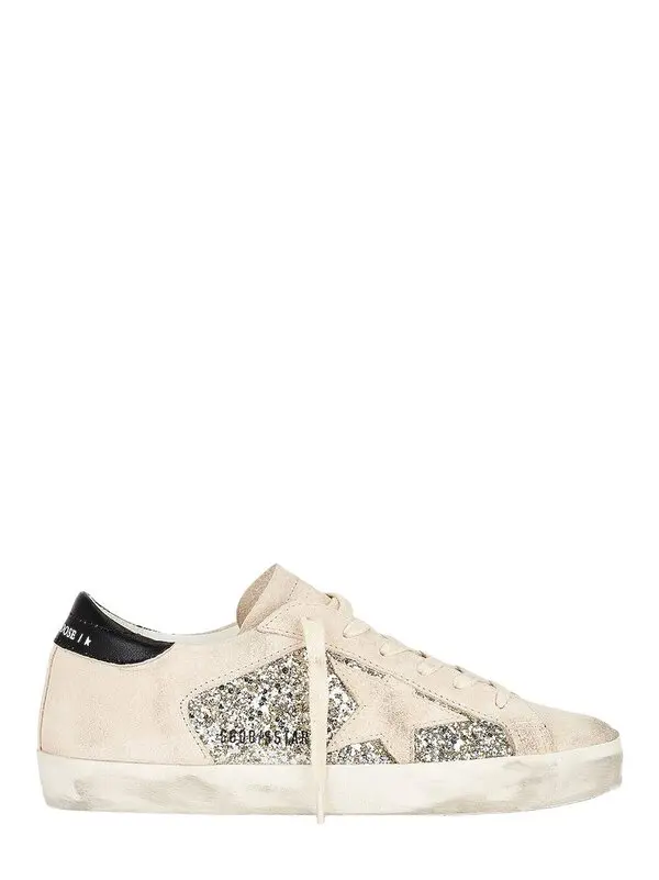 GOLDEN GOOSE Superstar Glitter Sneakers - Cream