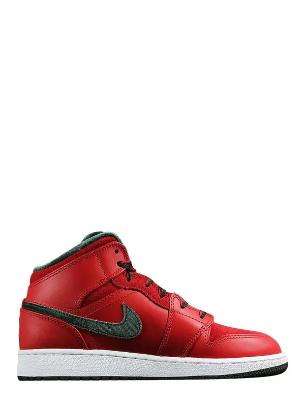JORDAN 1 Mid Premium Sneakers - Red