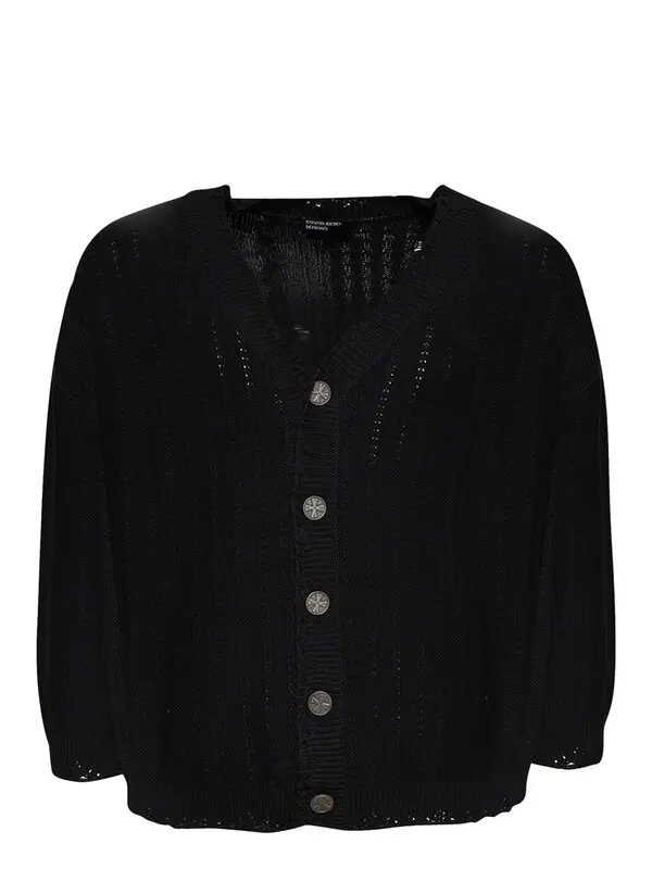 Enfants Riches Déprimés Asymmetrical Cardigan - Black