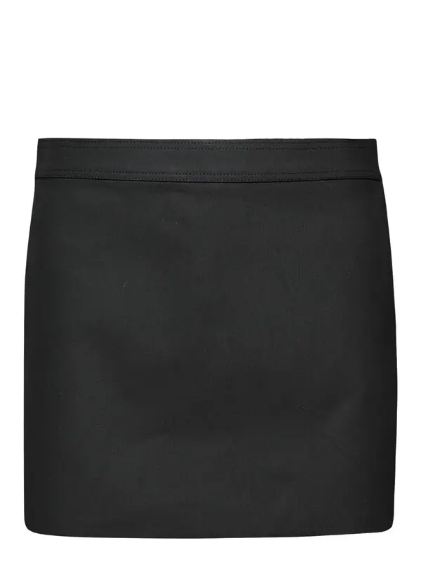 Rick Owens Coated Mini Skirt - Black