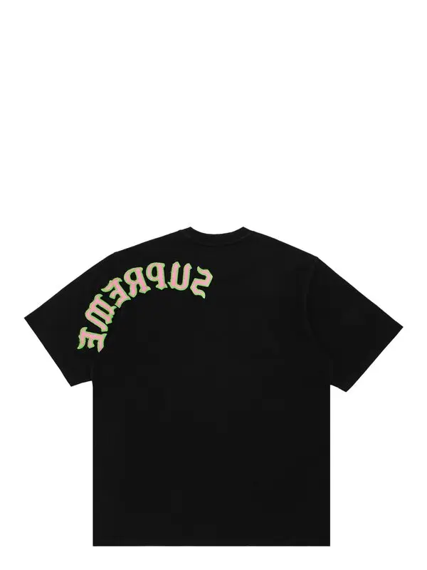 Supreme Brushed Arc Short-sleeve Top - Black