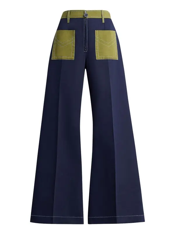 Marni Organic Drill Trousers - Blue