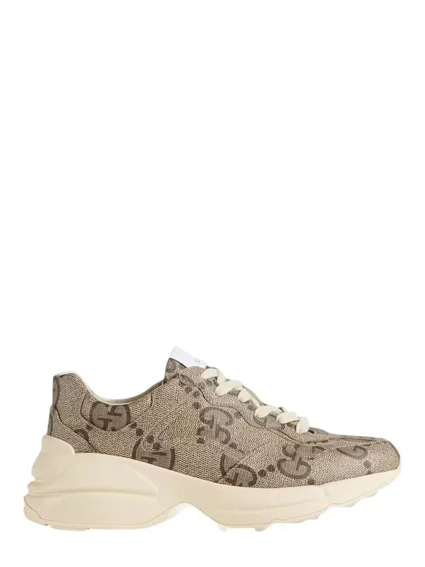 Gucci 100 Rhyton Monogram Sneakers - Brown