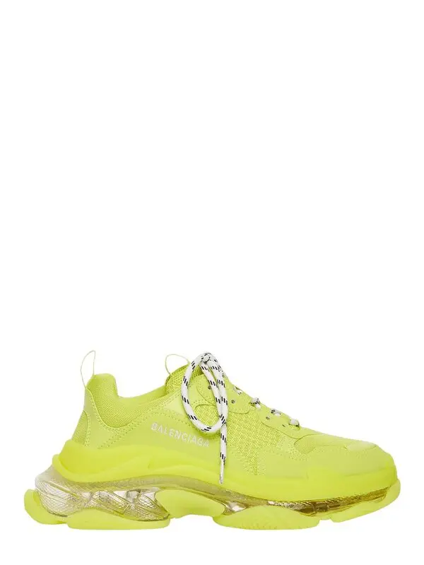 Balenciaga Triple S Sneaker With Clear Sole - Yellow
