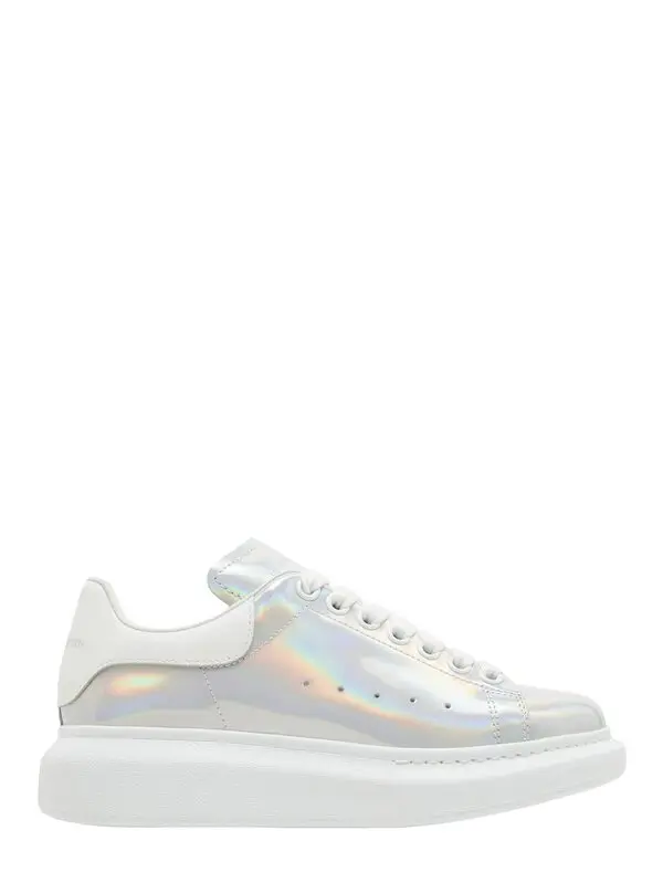 Alexander McQueen Oversized Iridescent Sneakers - White