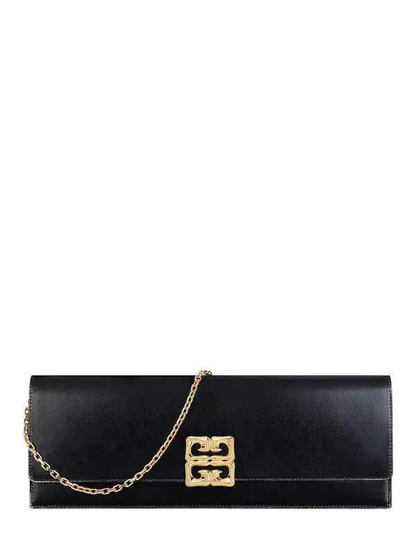 Givenchy 4g Liquid Clutch - Black