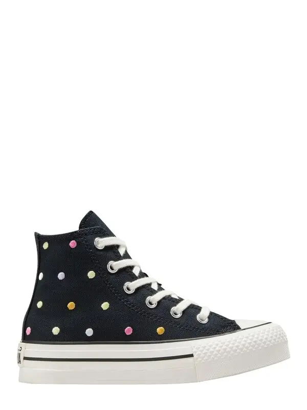 CONVERSE Chuck Taylor All Star Lift Platform High Ps 'embroidered Polka Dots - Black
