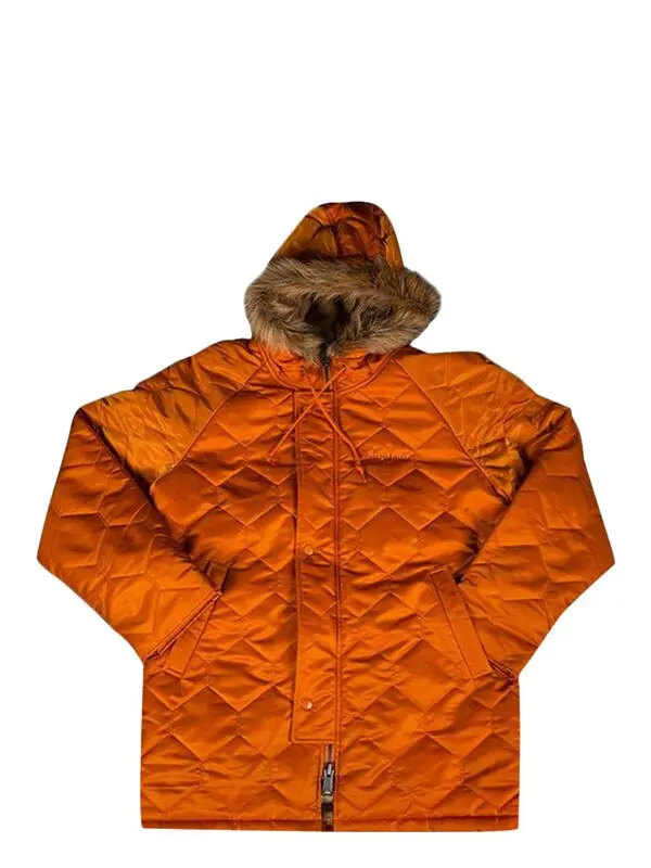 Supreme Quilted Flight Satin Parka - Orange