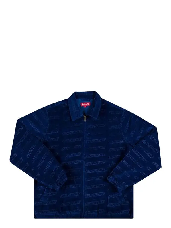 Supreme Debossed Logo Corduroy Jacket - Blue
