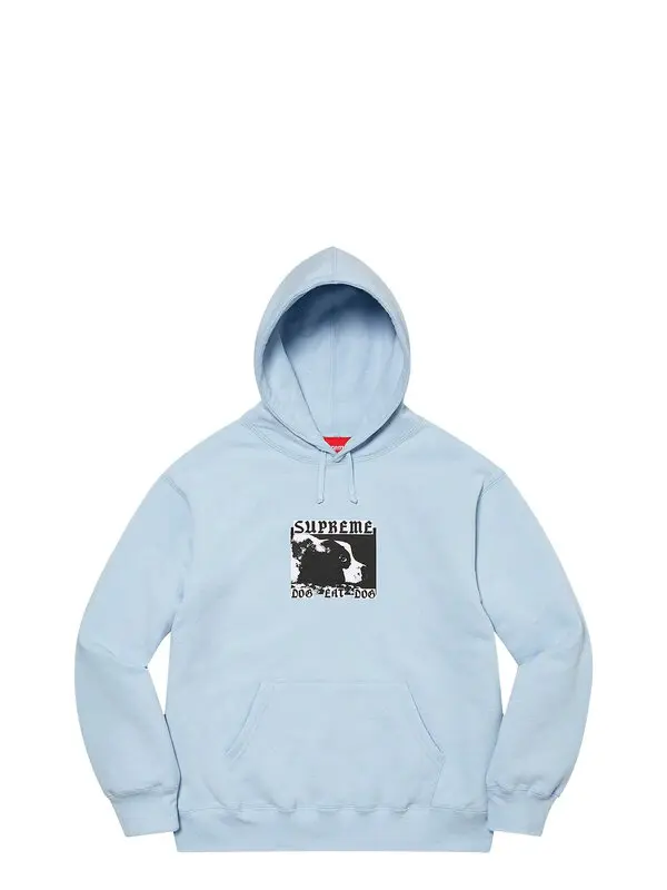 Supreme Dog Eat Dog Hooded Sweatshirt - Blue