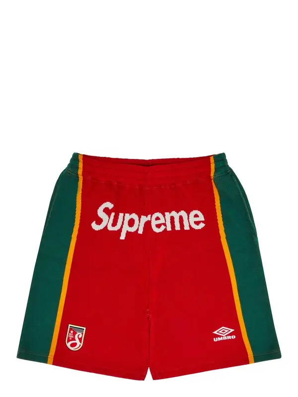 Supreme X Umbro Knit Soccer Short - Red