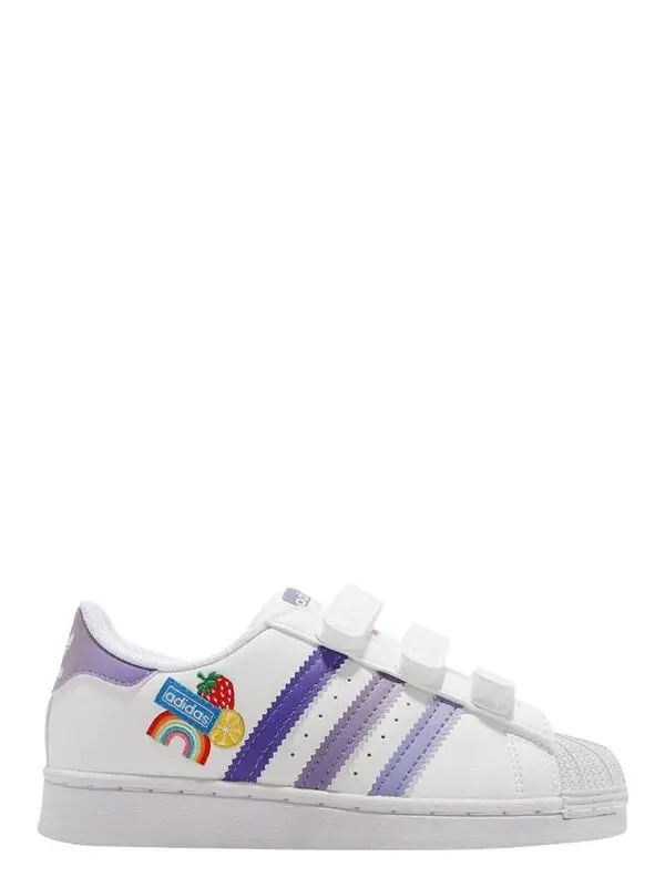 Adidas Superstar Cf C 'fruits & Rainbow Patches' Sneakers - White