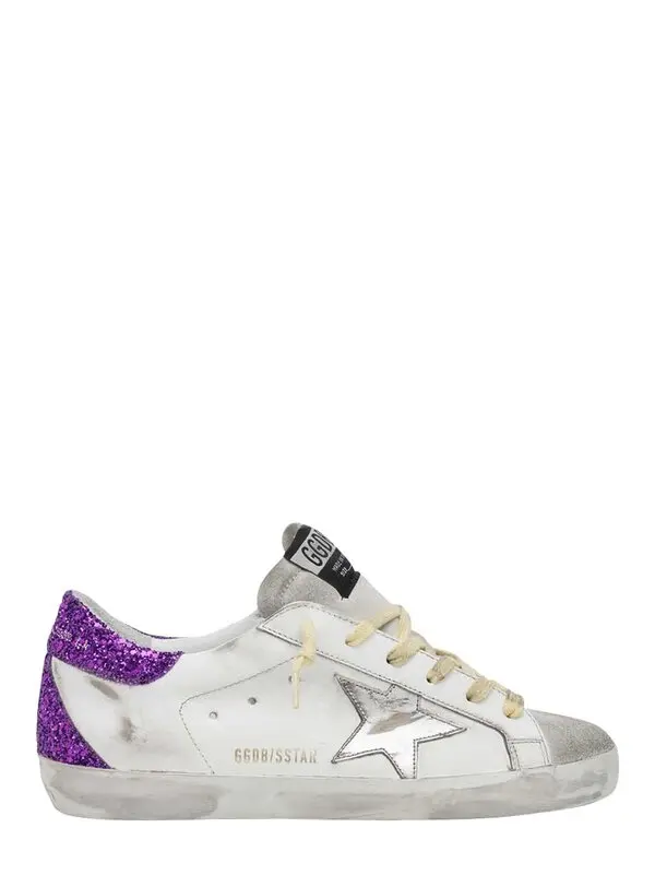 GOLDEN GOOSE Superstar Glitter Sneakers - White