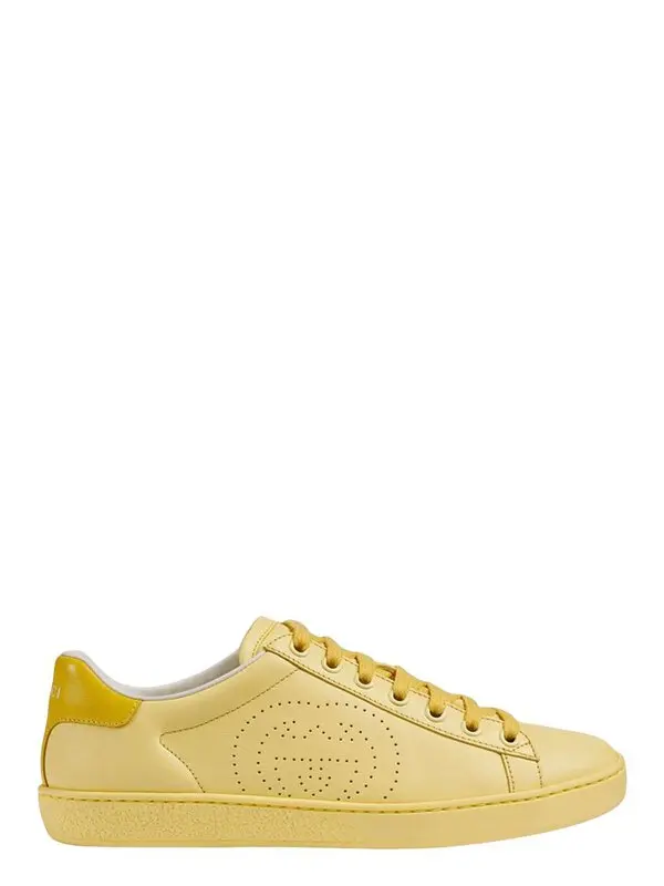 Gucci Ace Interlocking G Sneakers - Yellow