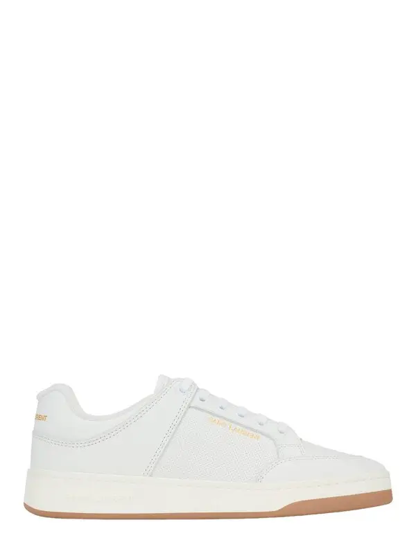 Saint Laurent Sl-61 Low Gum Perforated Sneakers - White