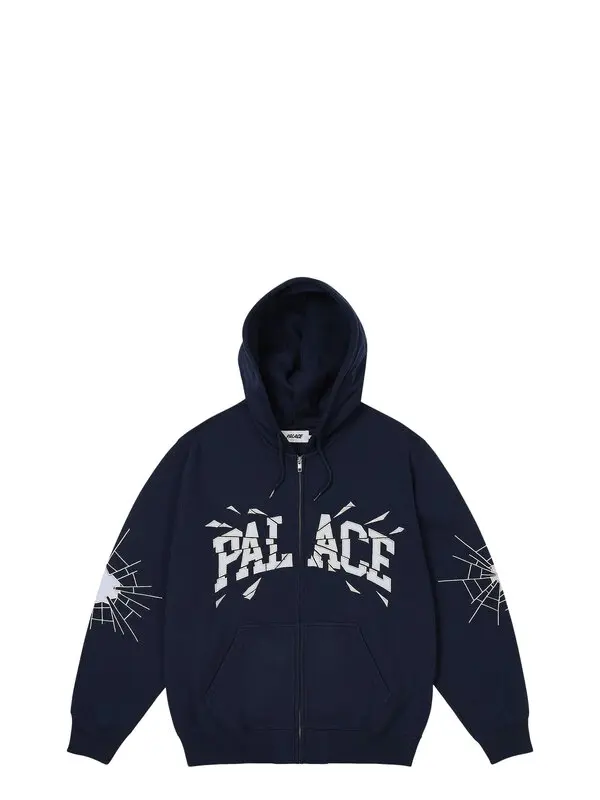 PALACE Shatter Zip Hood - Blue