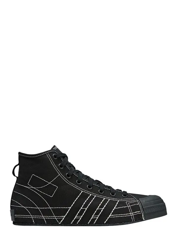 Adidas Y-3 Nizza High Contrast Stitch Sneakers - Black