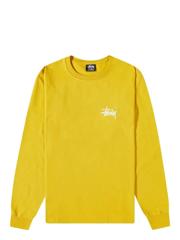 StÜssy Basic Long-sleeve Tee - Yellow