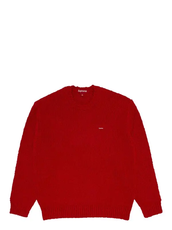 Supreme Bouclé Small Box Sweater - Red