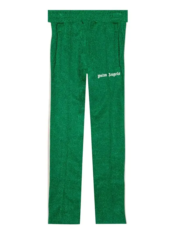 Palm Angels Lurex Track Pants - Green