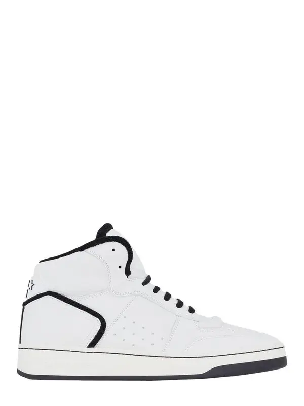 Saint Laurent Sl-80 Mid Sneakers - White