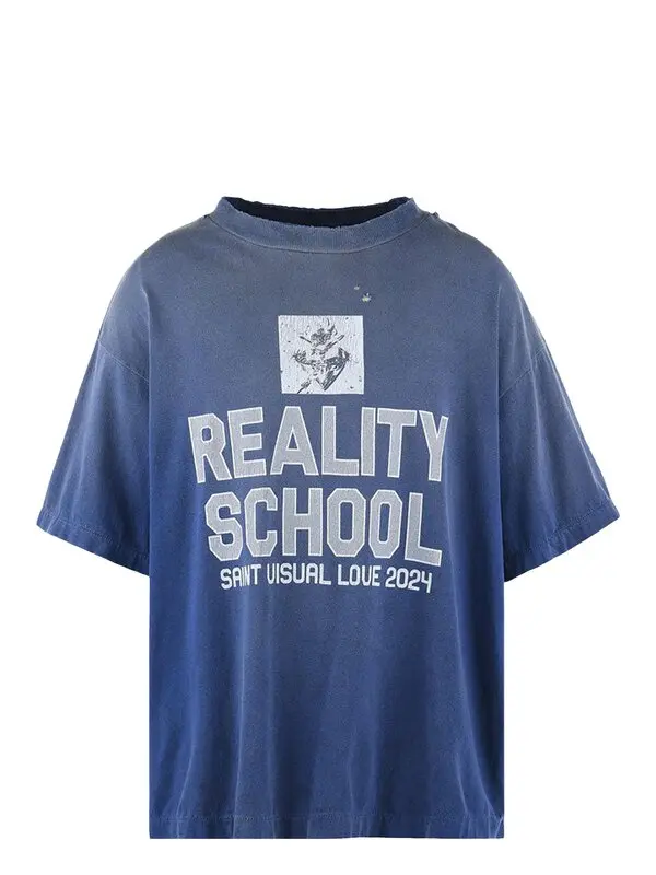 SAINT MXXXXXX Reality School Short-sleeve T-shirt - Blue