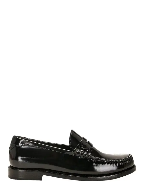 Saint Laurent Le Loafer Penny Slippers - Black