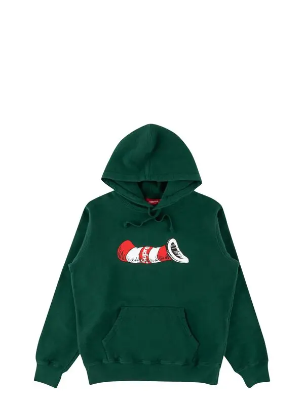 Supreme Cat In The Hat Hooded Sweatshirt - Green