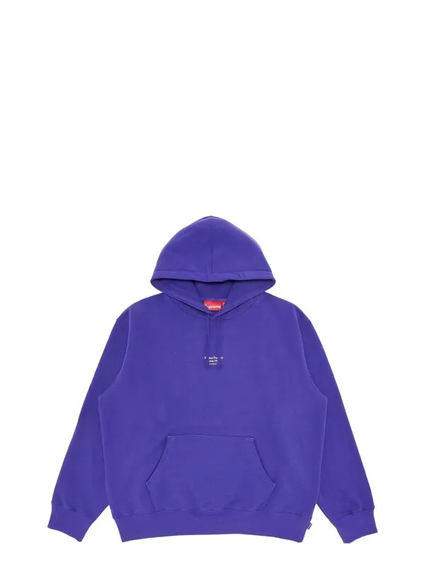 Supreme World Famous Micro Hooded Sweatshirt - Purple