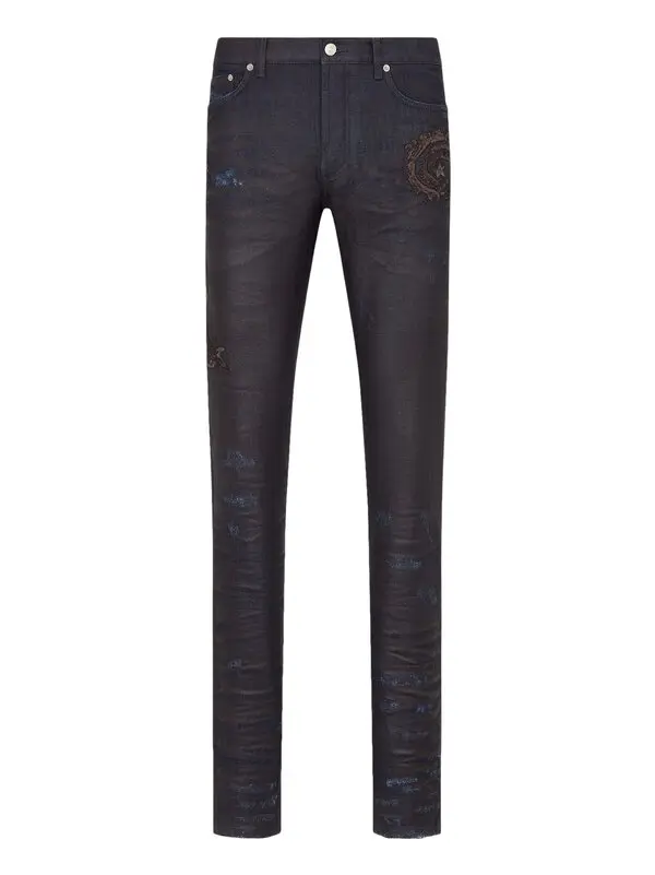 Dior X Cactus Jack Slim-fit Jeans - Blue