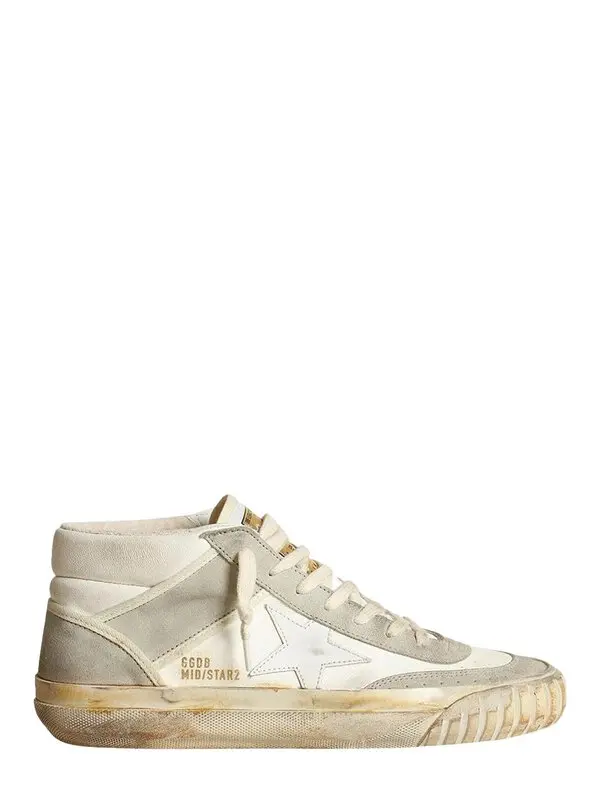 GOLDEN GOOSE Mid Star 2 Sneakers - White